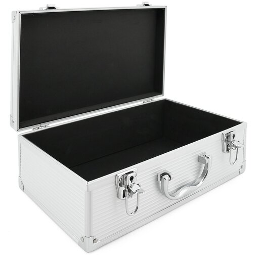 Aluminium Koffer Silber Leer (LxBxH) 353 x 202 x125 mm - Online Shop