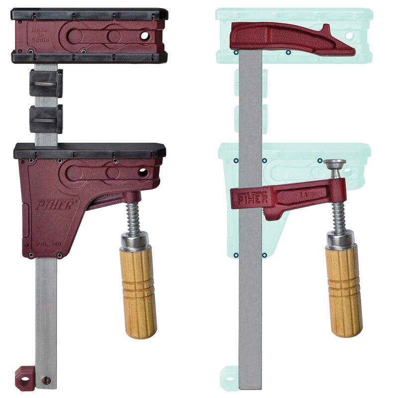 Piher Parallel Schraubzwinge 400 kg 80 cm - Online Shop rund um Haus,